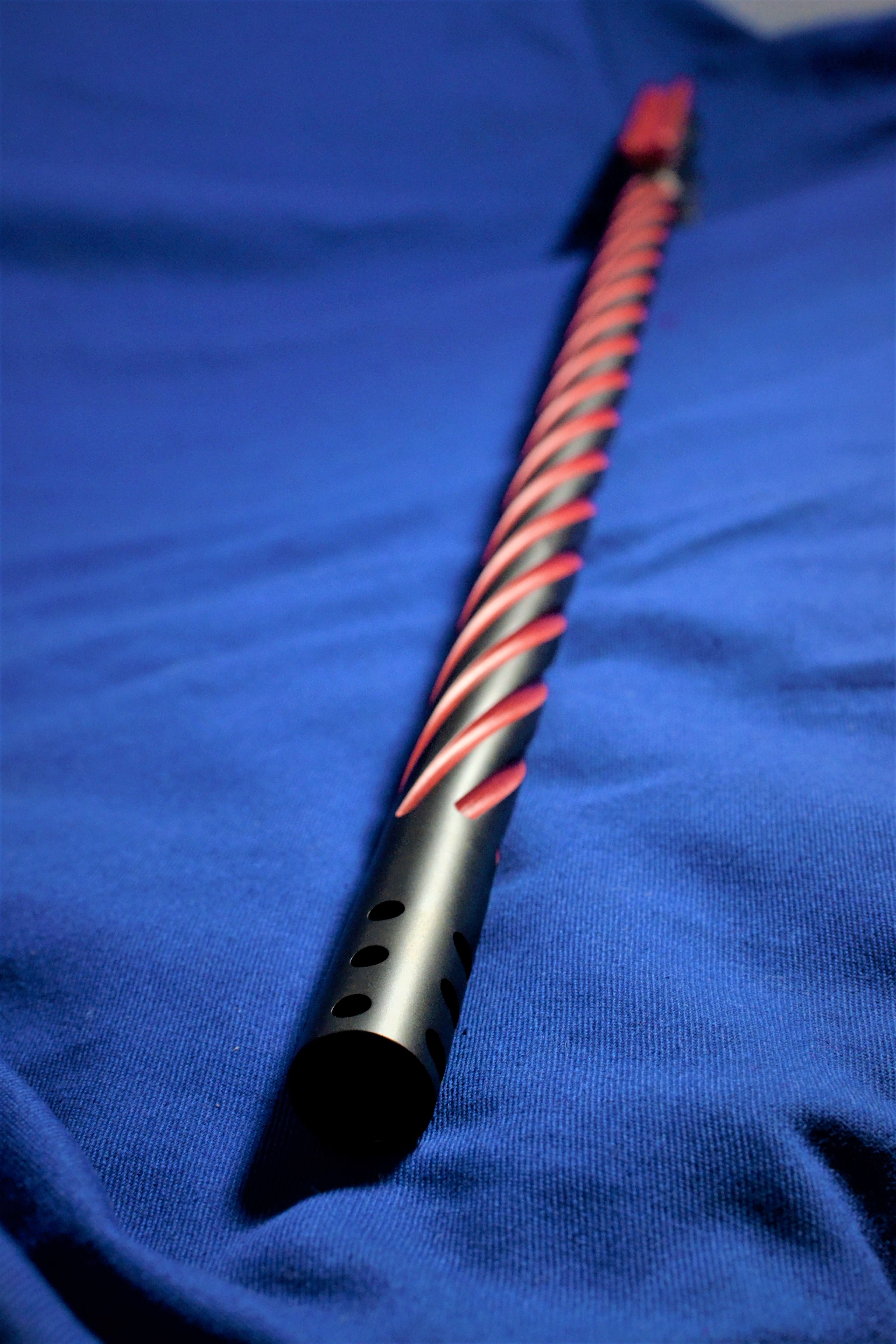 USMC Red Spiral Flutes on Chrome Moly Matte | Match Grade Machine